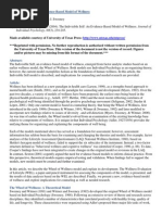 Indivisible Self: Evidence-Based Wellness Model | PDF | Psychology ...