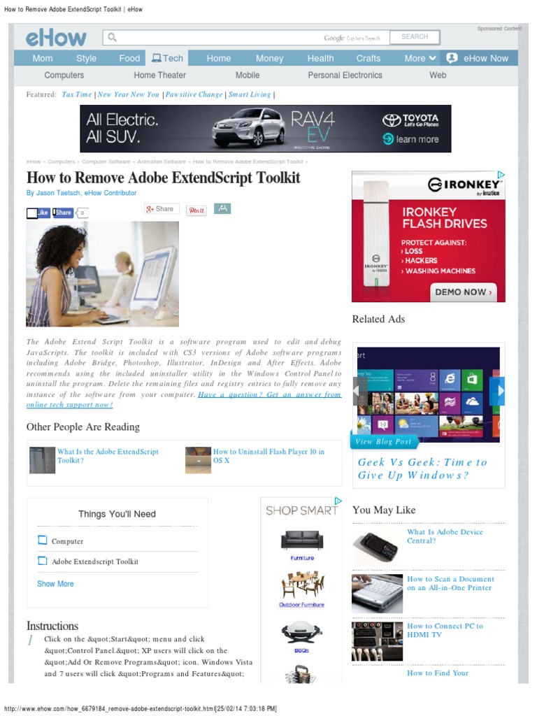 How To Remove Adobe ExtendScript Toolkit | PDF | Windows Registry | Microsoft Windows