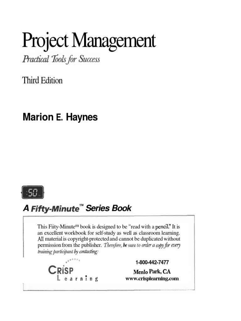 Project ManagementA Practical Guide For Success PDF | PDF