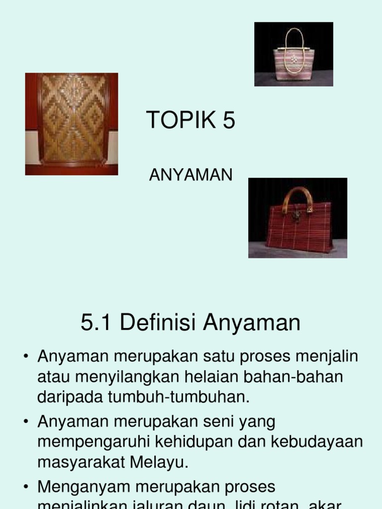 Anyaman | PDF