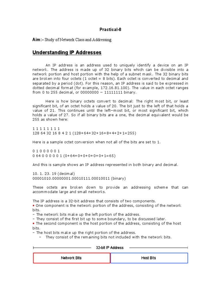 Classification of IP Addressing | PDF