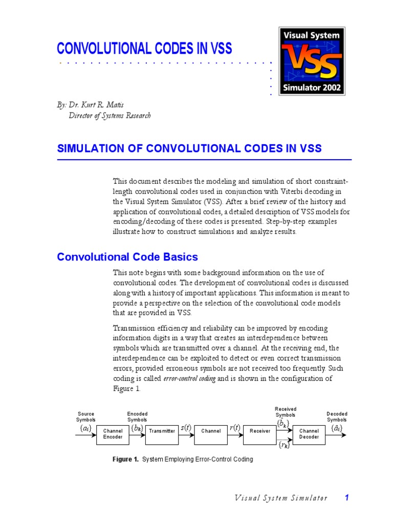 Simulation Of Convolutional Pdf Error Detection And Correction Forward Error Correction