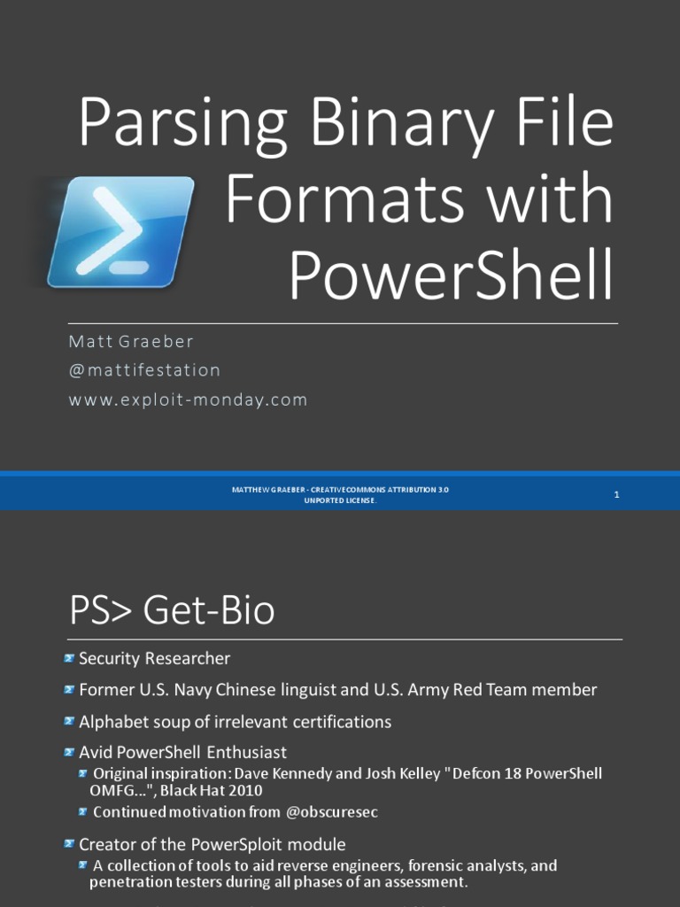 Parsing Binary File Formats With PowerShell | PDF | Integer (Computer Science) | C Sharp ...