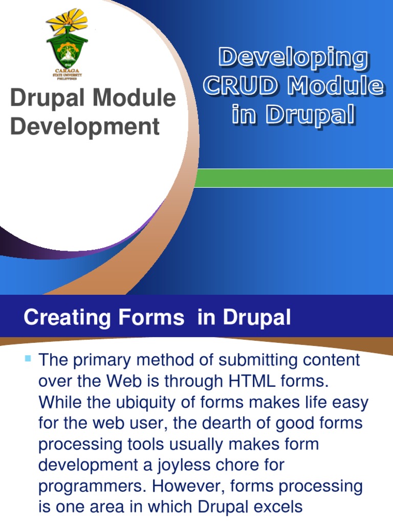 Crud Module Development Pdf Drupal Application Programming Interface