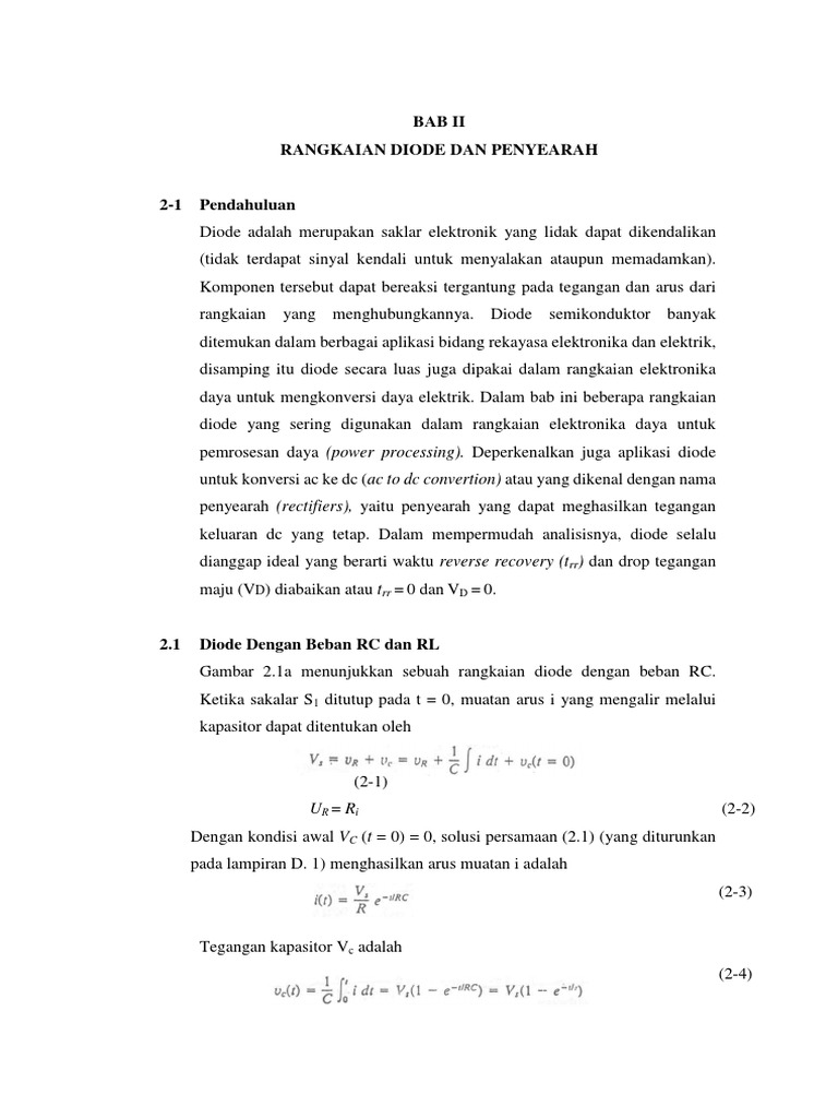 Rangkaian Diode dan Penyearah Daya | PDF | Metode & Bahan Ajar