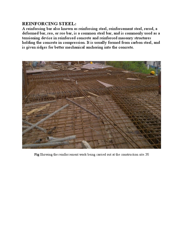 Reinforcing Steel | PDF | Concrete | Materials Science