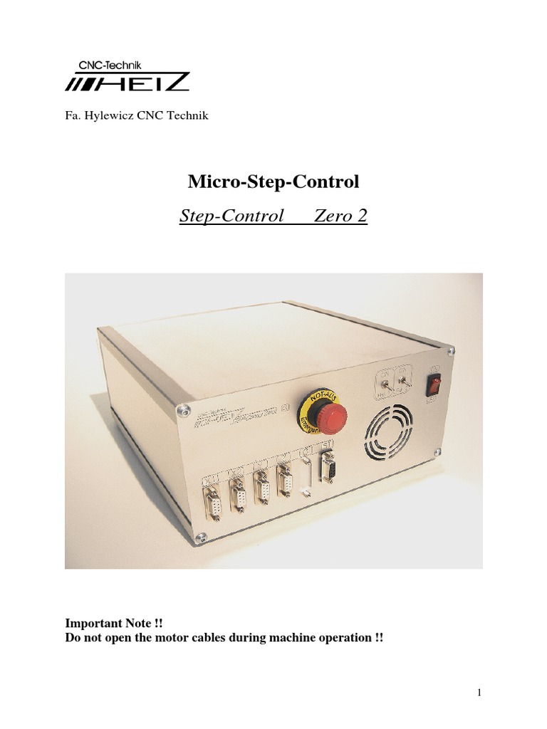 Stepcontrolhy Eng | PDF | Switch | Numerical Control