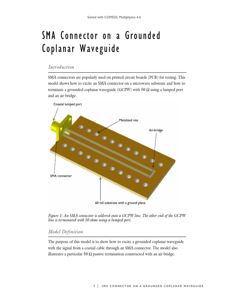 Models - Rf.sma Connectorized GCPW | PDF | Coaxial Cable | Electrical ...