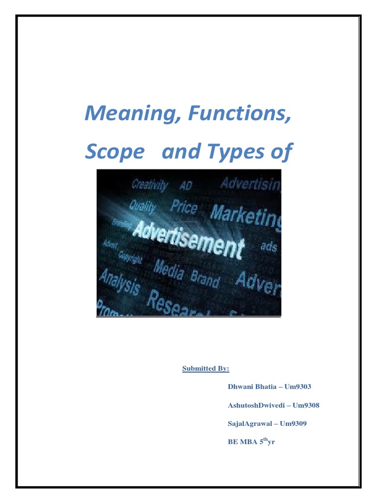 Introduction To Advertising | PDF | Advertising | Sales