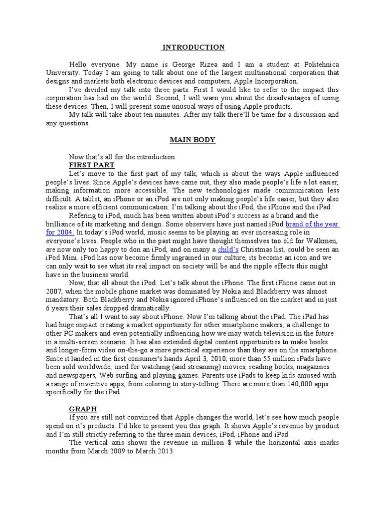 Prezentare Engleza-Proiect | PDF | I Pad | I Phone