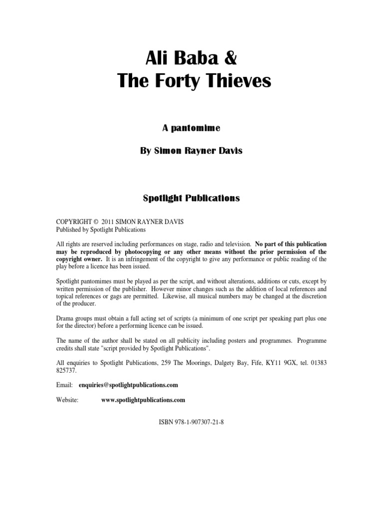 Script Alibaba Download Free Pdf Works Songs Written