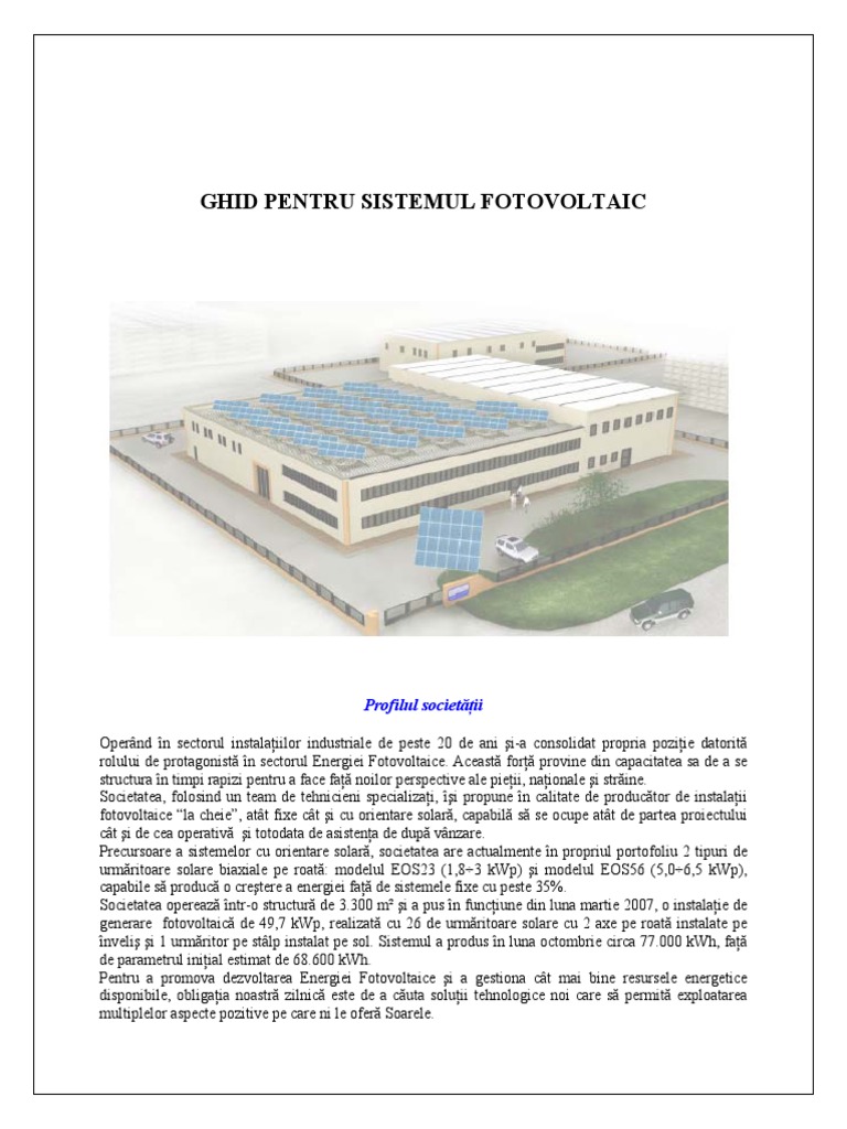 Ghid Panou Fotovoltaic11 | PDF