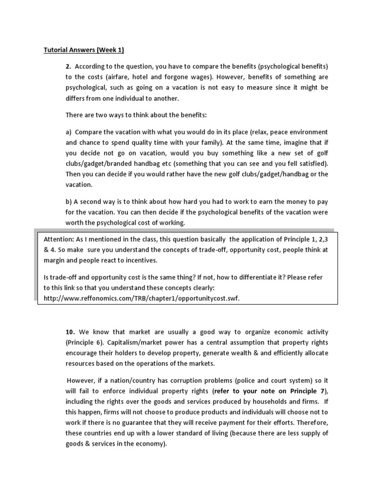 Economic Principles: Trade-offs & Inflation | PDF | Inflation ...