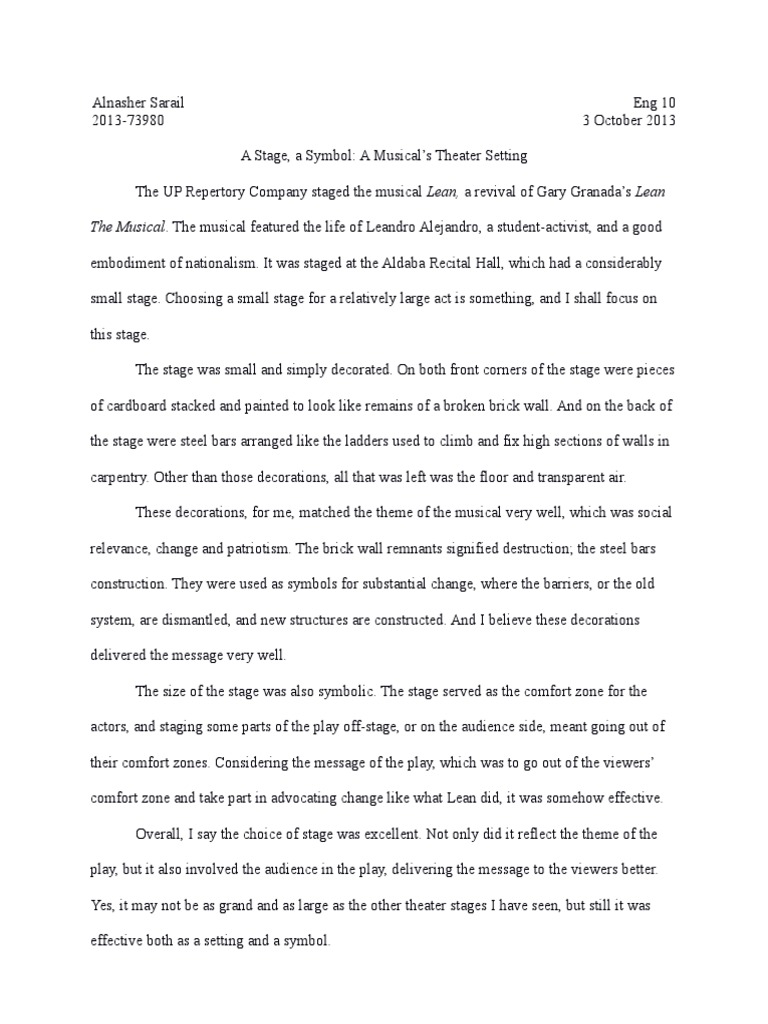A Stage, A Symbol | PDF | Art