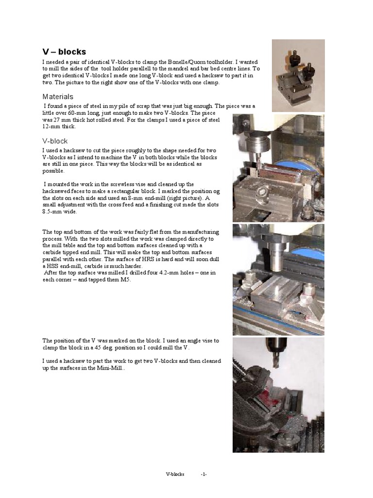 V - Blocks: Materials | PDF | Hardlines | Equipment