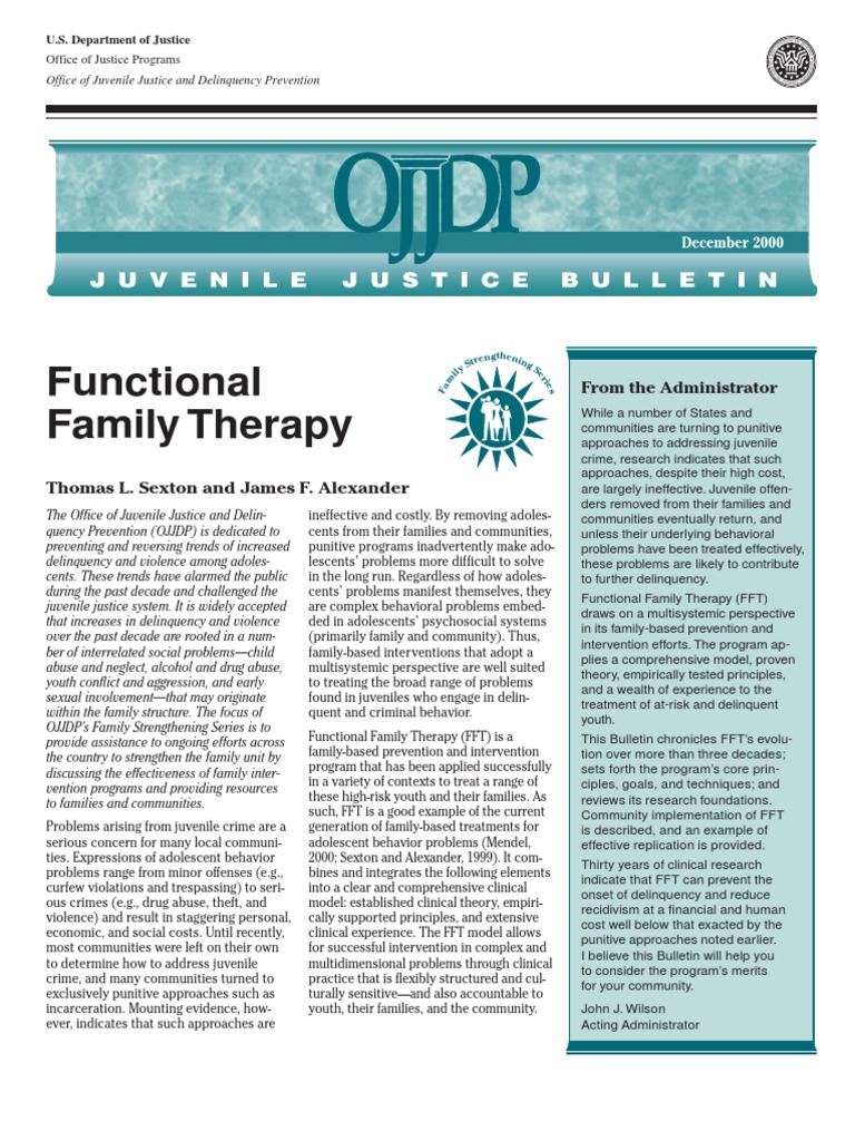 Functional Family Therapy | PDF