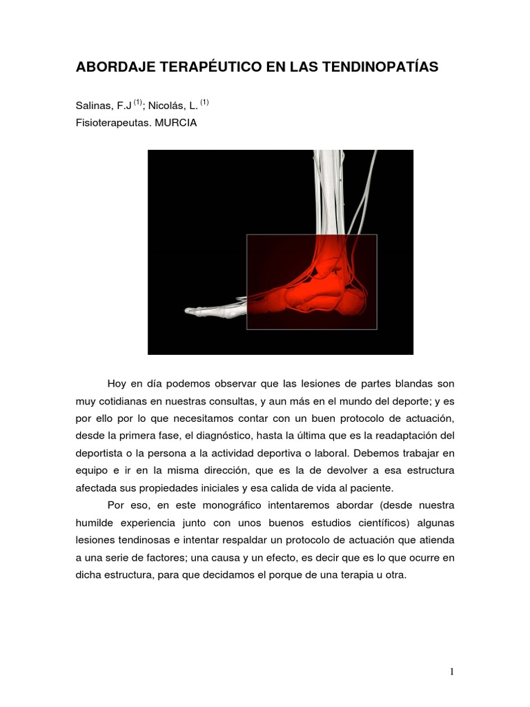 Fisioterapia Tendinopatias XXJJTrauma | PDF