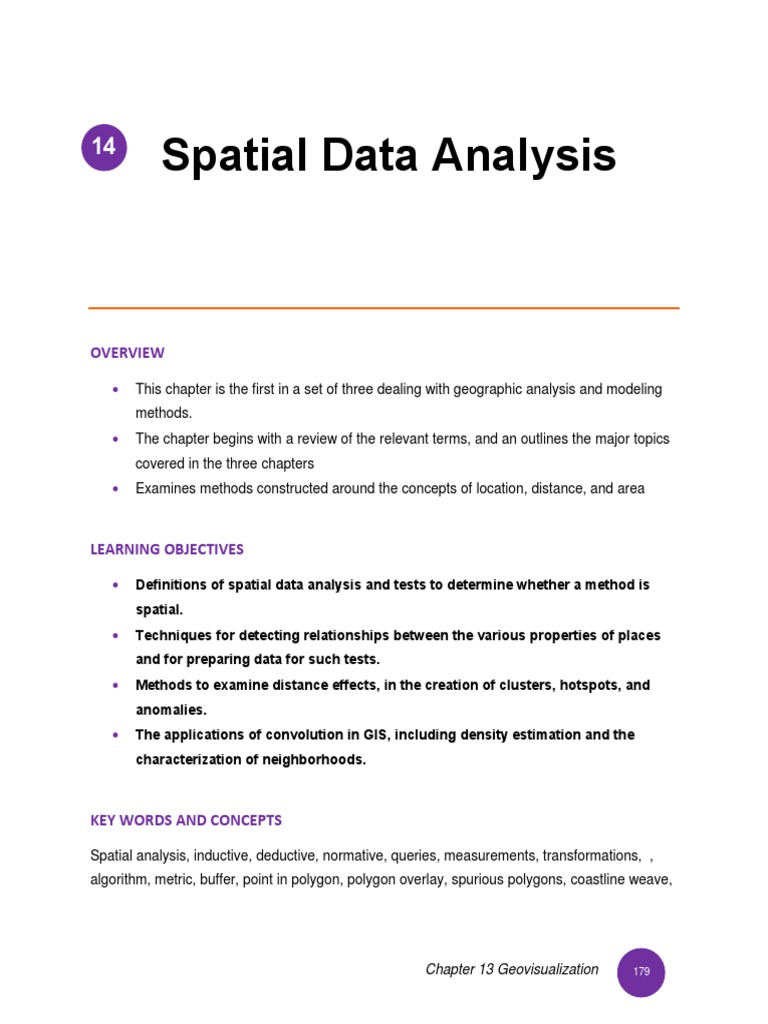 Spatial Data Analysis Chapter 13 Geovisualization Pdf Spatial Analysis Geographic