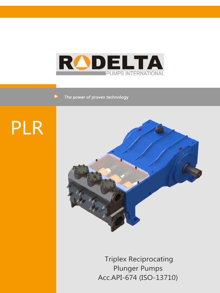 Triplex Reciprocating Plunger Pumps Acc.API-674 (ISO-13710): The power ...