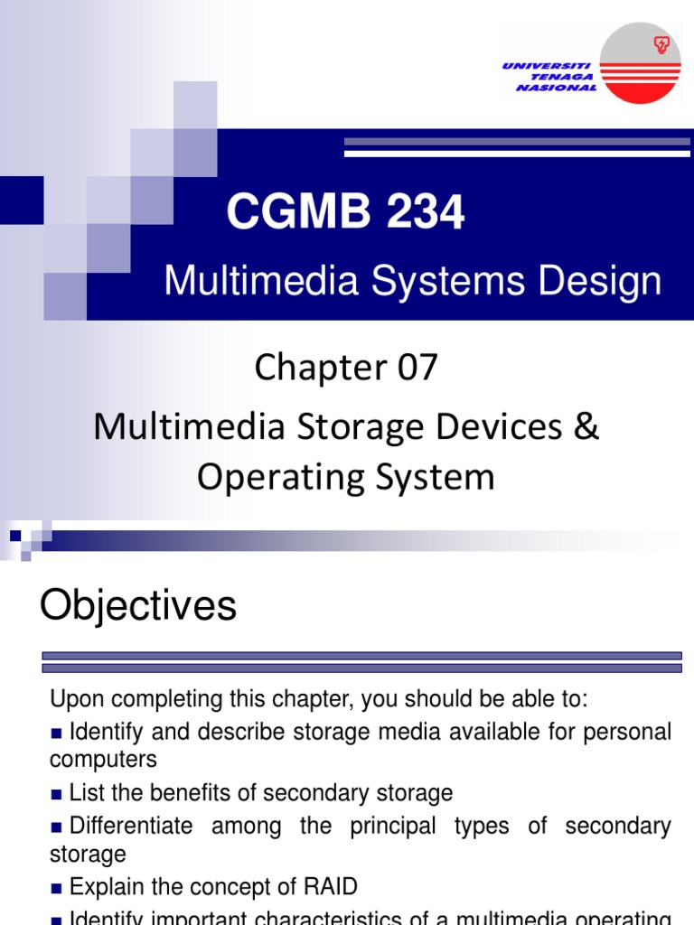CGMB 234: Multimedia Systems Design | PDF | Computer Data Storage | Compact Disc