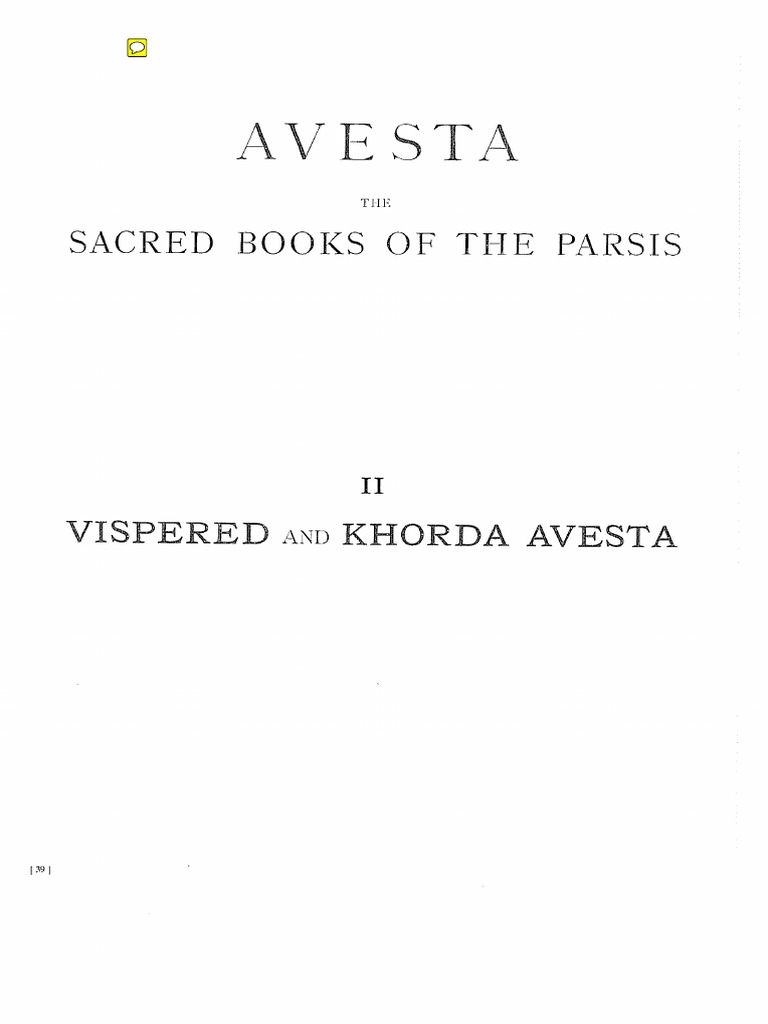 Visperad and Khordeh Avesta Geldner | PDF