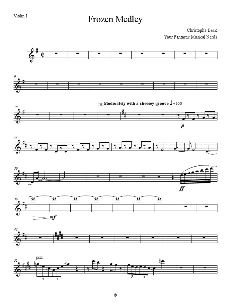 Frozen Medley Violin 1 | PDF