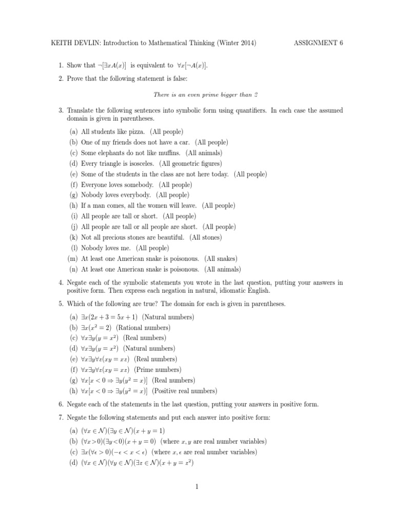 Assignments Assignment 6 | PDF | Real Number | Formalism (Deductive)