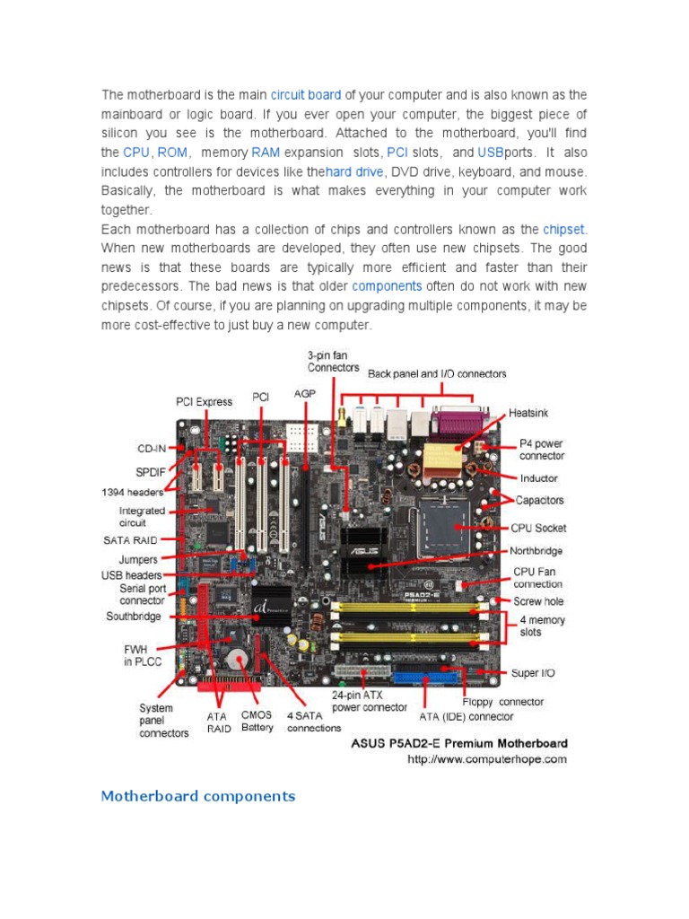 Mother Board | PDF | Central Processing Unit | Personal Computers