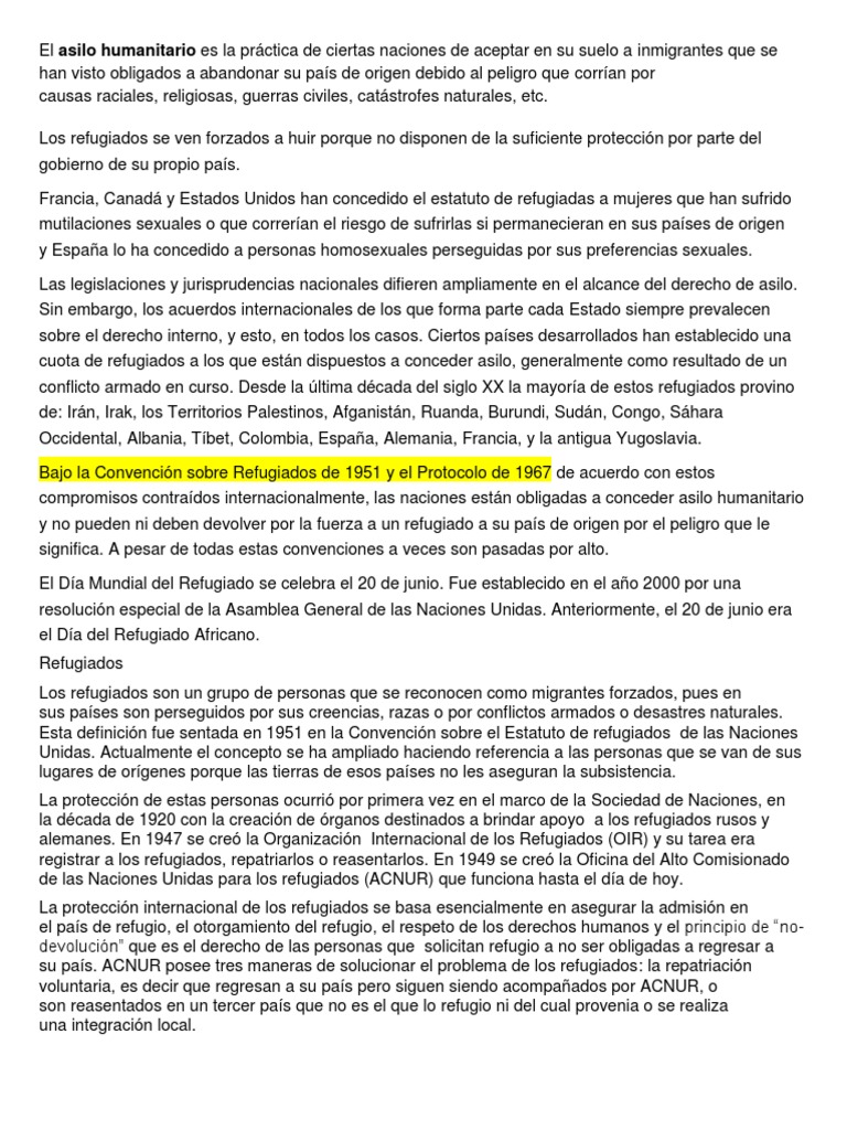 Tipos de Asilos | Solicitante de asilo | Gobierno