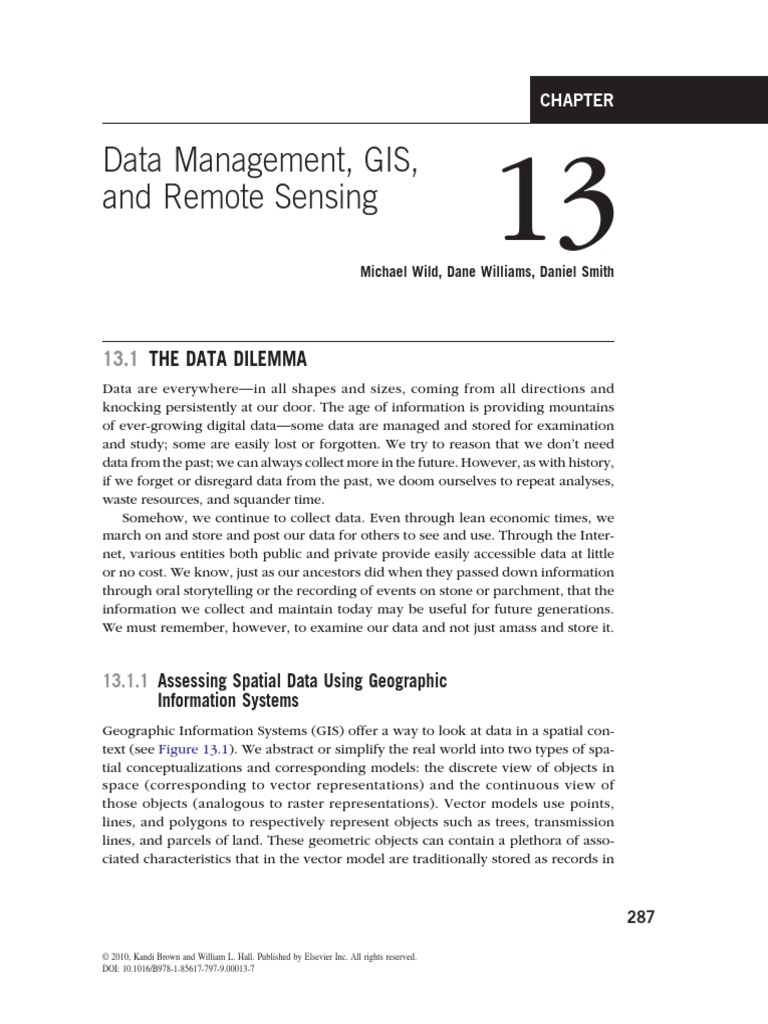 Data Management, GIS, and Remote Sensing | PDF | Geographic Information ...