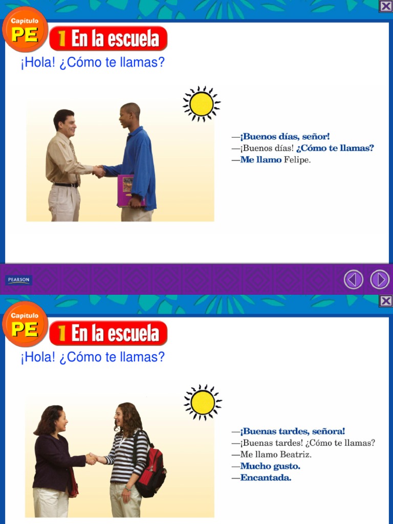 Realidades Level 1 para Empezar PowerPoint | PDF | Género gramatical ...
