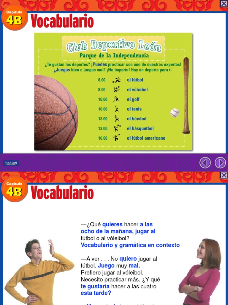 Realidades Textbook, Chapter 4B PowerPoint | PDF | Pequeña habana ...