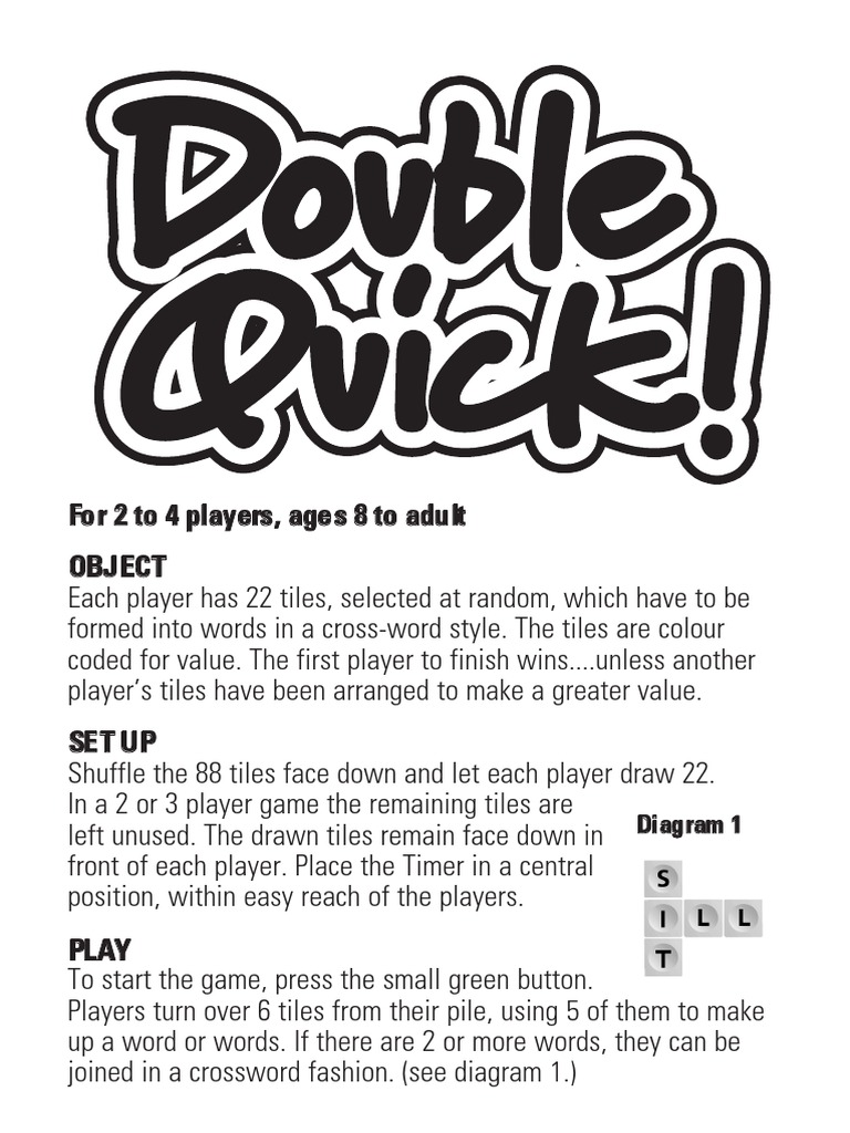 Double Quick Rules | PDF | Games Of Mental Skill | Gaming