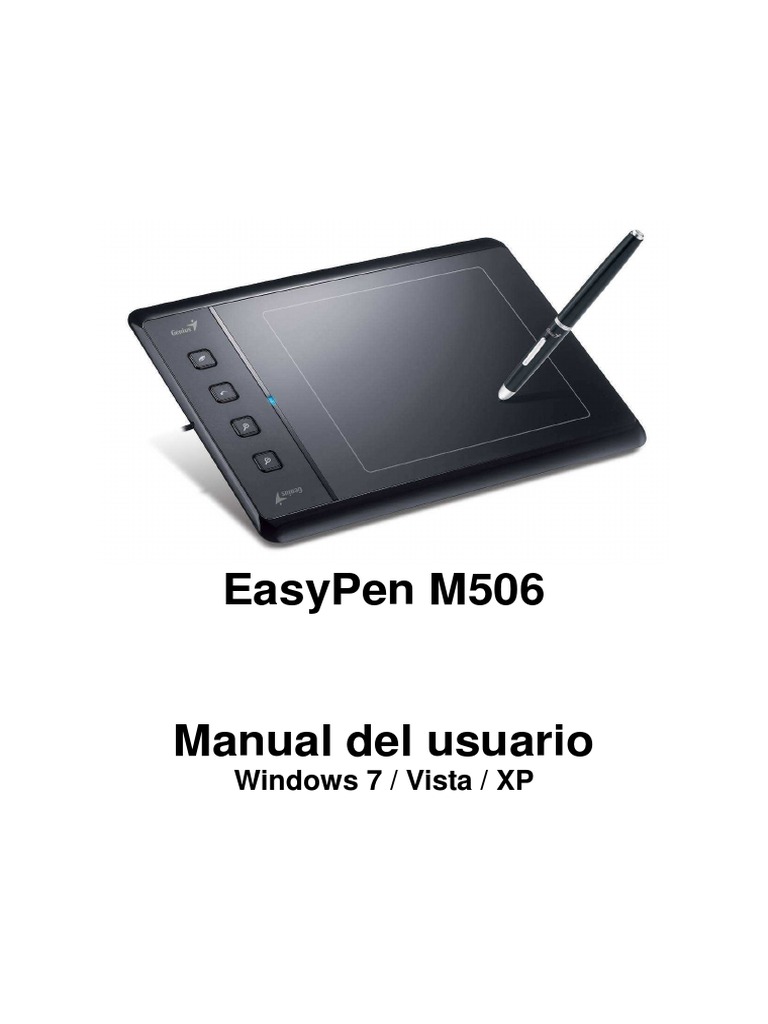 Manual de usuario EasyPen M506 | PDF | Point and Click | Tableta