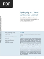 Hare Psychopathy Checklist Revised | PDF