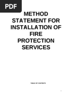 Fire Fighting Piping System Installation Method Statement | PDF | Pipe (Fluid Conveyance) | Welding