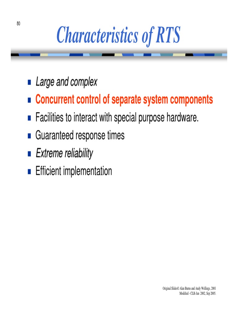 Characteristics of RTS: Large and Complex | PDF | Parallel Computing ...
