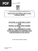 400 KV Line Specification | PDF | Specification (Technical Standard ...