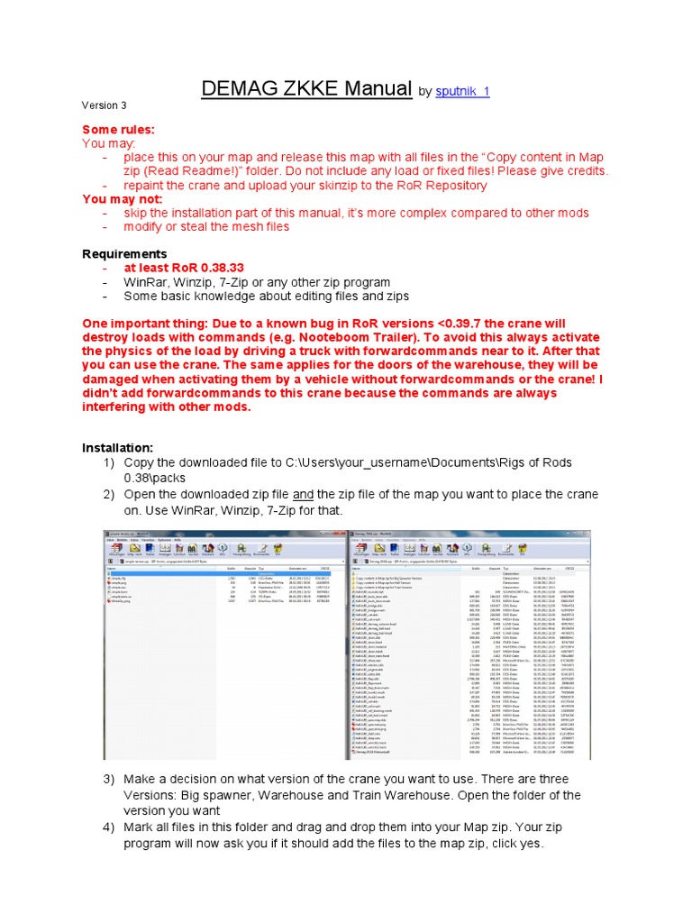 Demag ZKKE Manual | PDF | Zip (File Format) | Computer File