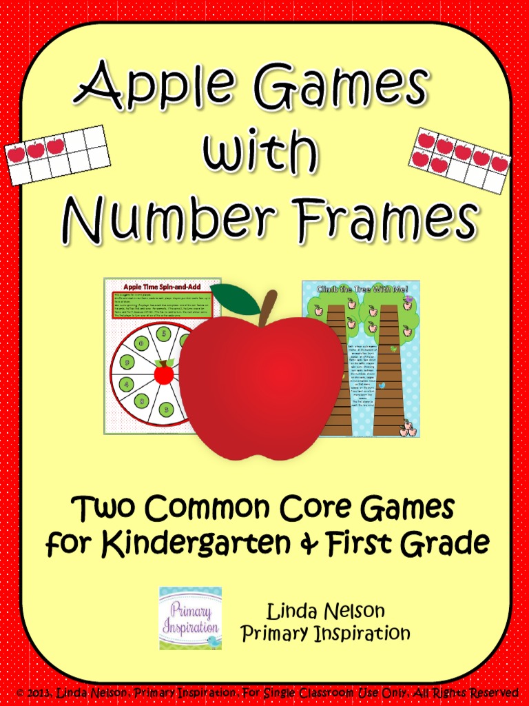 Two Common Core Games For Kindergarten & First Grade: Linda Nelson ...