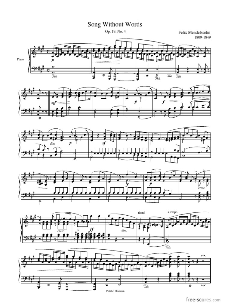 Song Without Words | PDF | Art | Classics