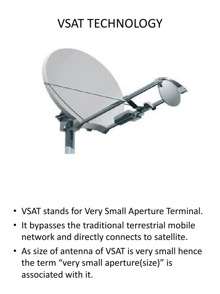VSAT Technology Introduction | PDF | Very Small Aperture Terminal ...