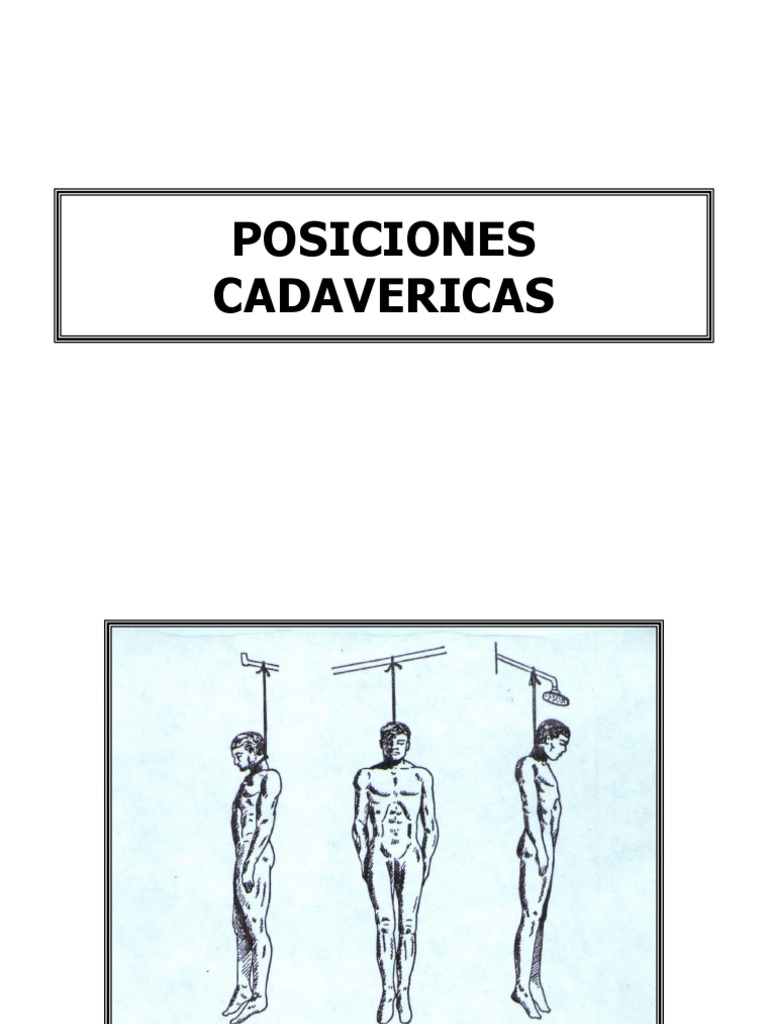 Posiciones Cadavericas | PDF