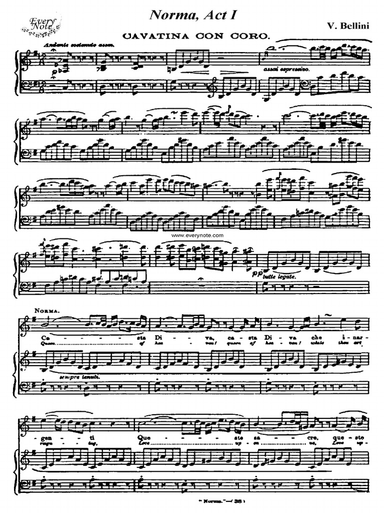 Bellini Casta Diva | PDF