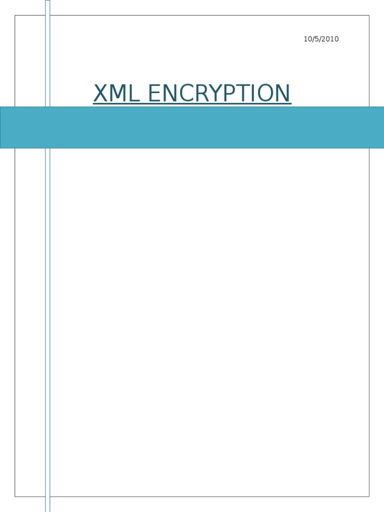 XML Encryption | PDF | Encryption | Secrecy