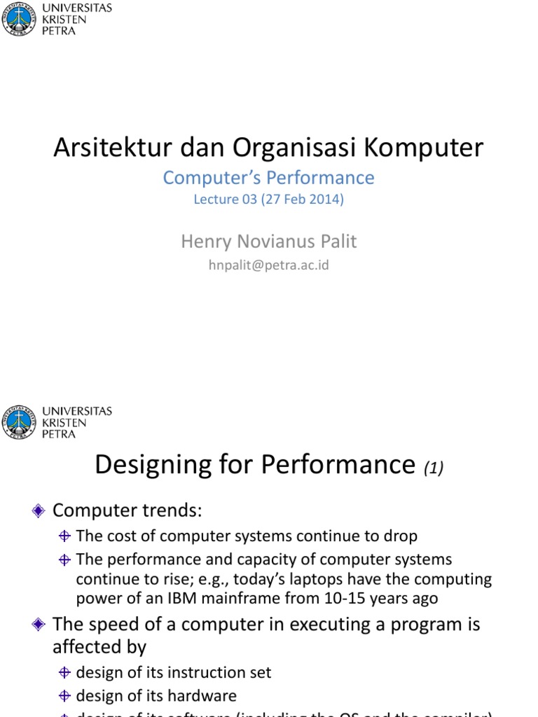 AOK Lecture03 PDF | PDF | Parallel Computing | Central Processing Unit