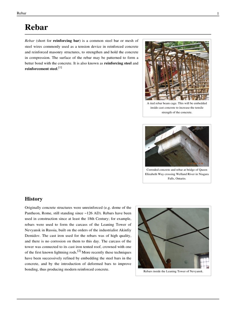 Rebar | Building Technology | Structural Engineering