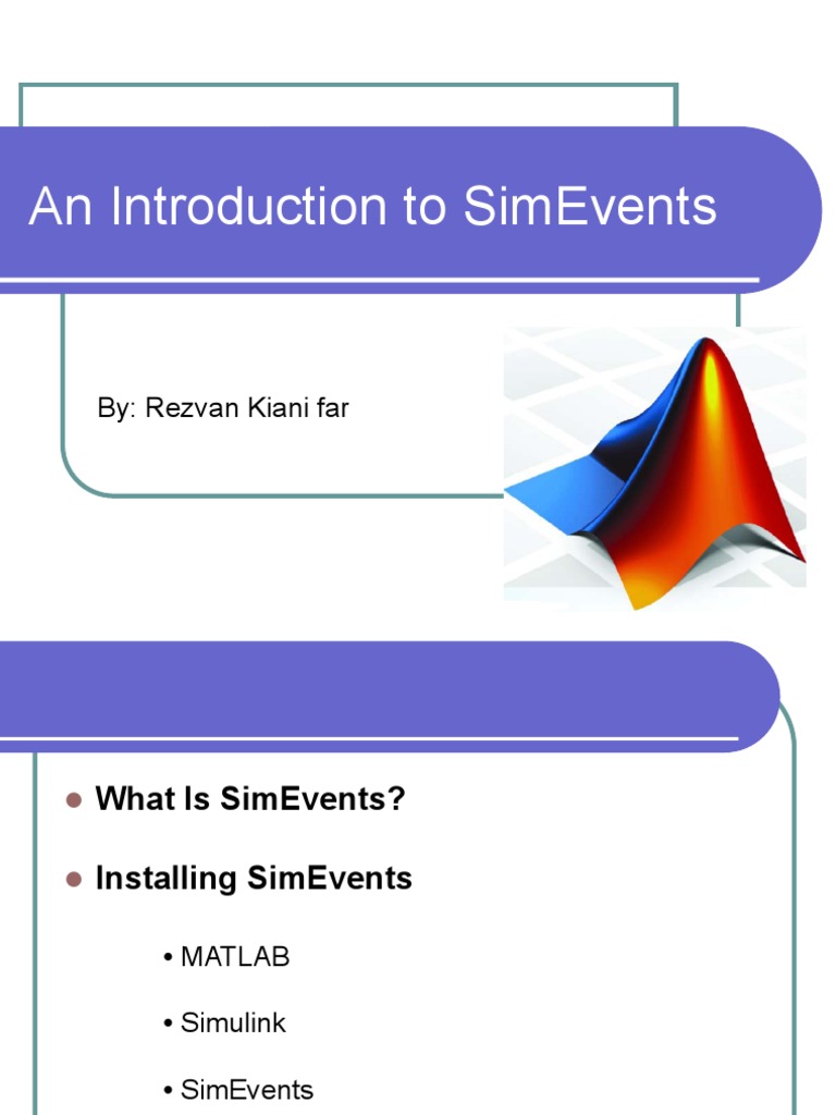An Introduction To SimEvents | PDF | Probability Distribution | Signal ...