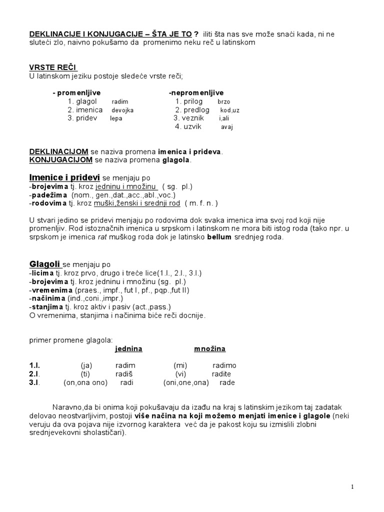 Latinski Jezik | PDF