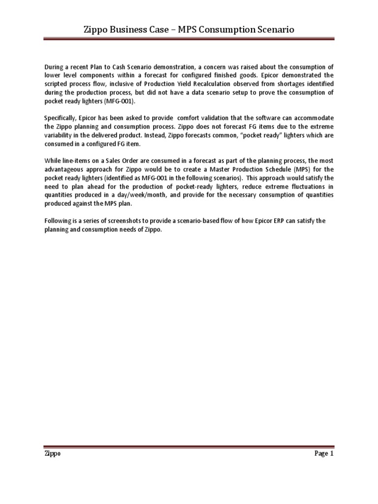 Epicor 9.05.700 MPS Walkthrough With Screenshots | PDF | Industries ...